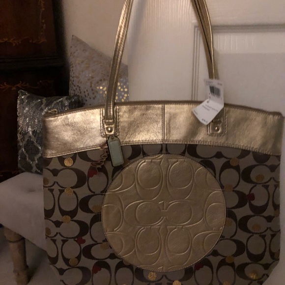 Coach | Bags | Coach Gold Purse | Poshmark